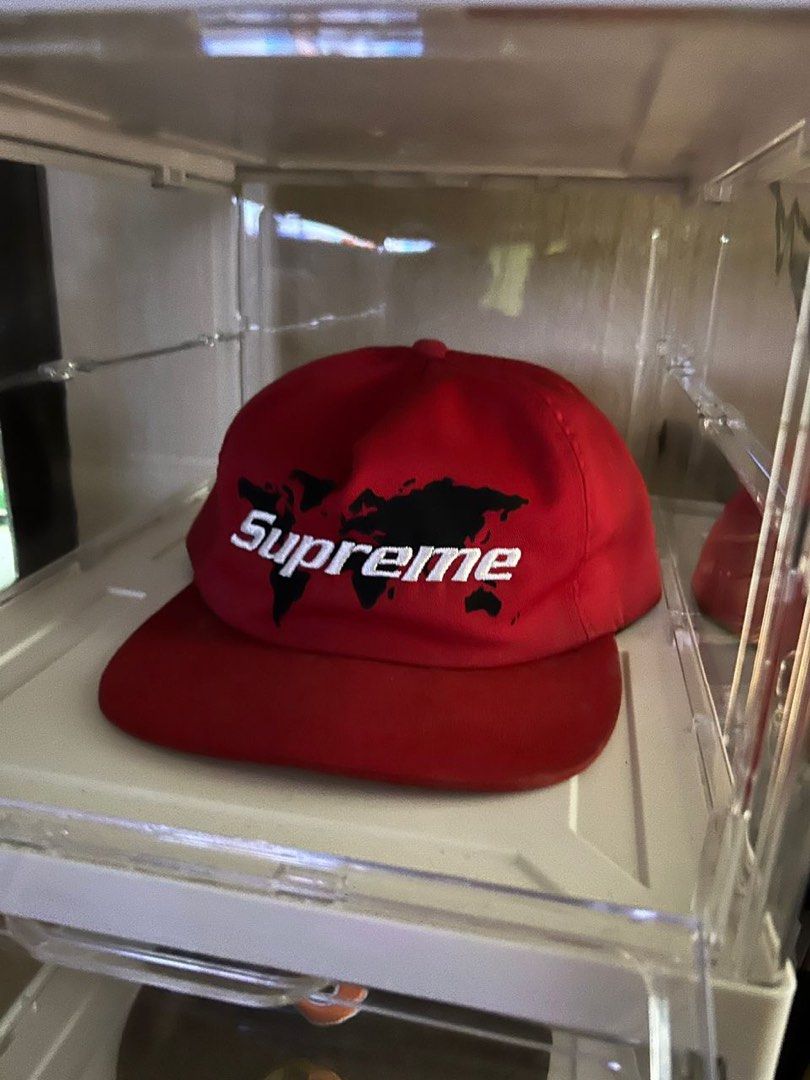Supreme Cap World Map, Men's Fashion, Watches & Accessories, Cap & Hats ...