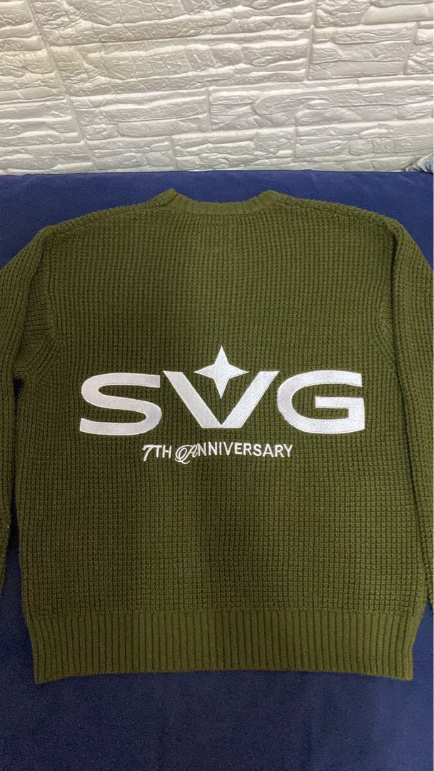 Svg 7th Anniversary Waffle Knitwear, Men's Fashion, Activewear on Carousell