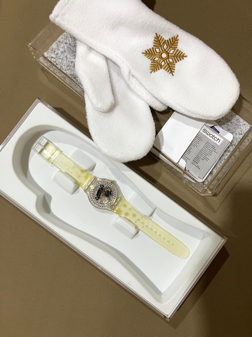 Swatch Christmas Snow special, Luxury, Watches on Carousell