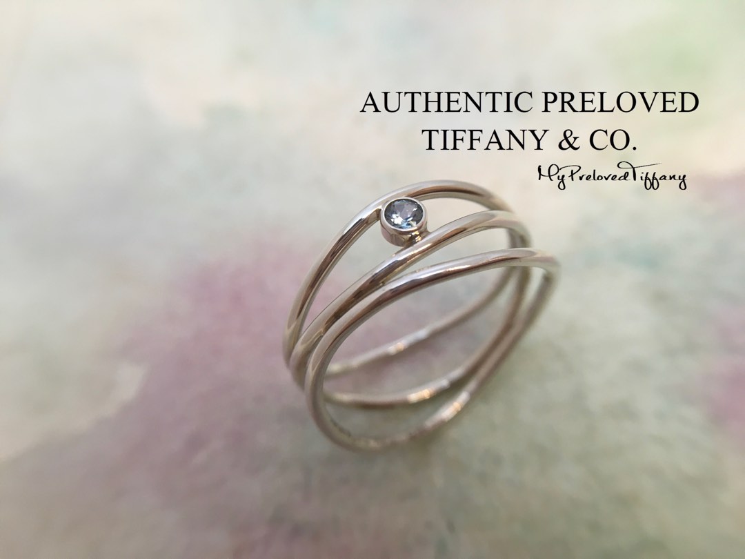 Excellent Authentic Preloved Tiffany & Co. Elsa Peretti 3 Three Row ...