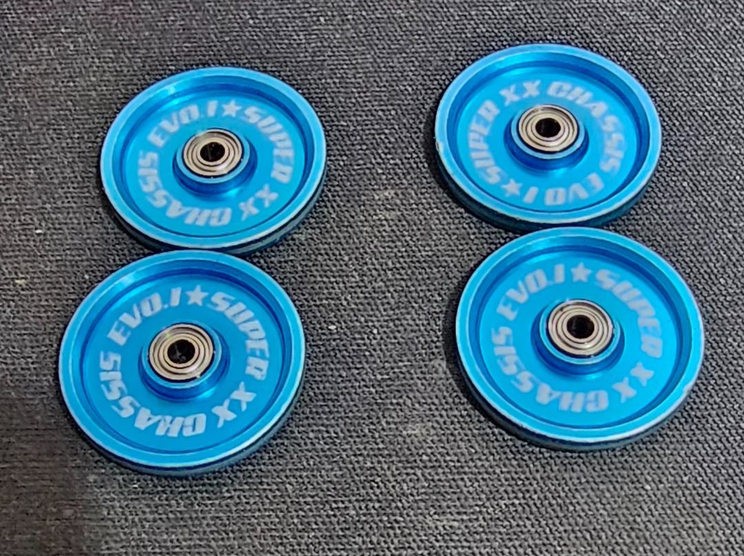 Tamiya Mini4WD - HG 19mm Aluminum Ball-Race Rollers Ringless, Hobbies ...
