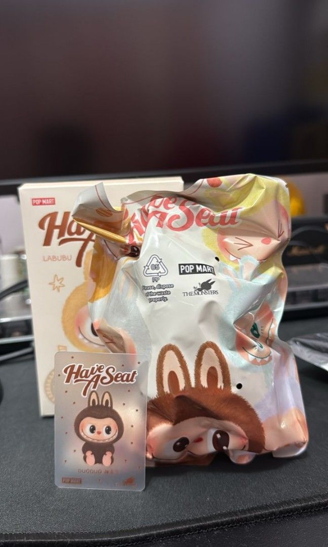 The labubu v2 Have a Seat - Duo Duo Secret, Hobbies & Toys, Toys ...