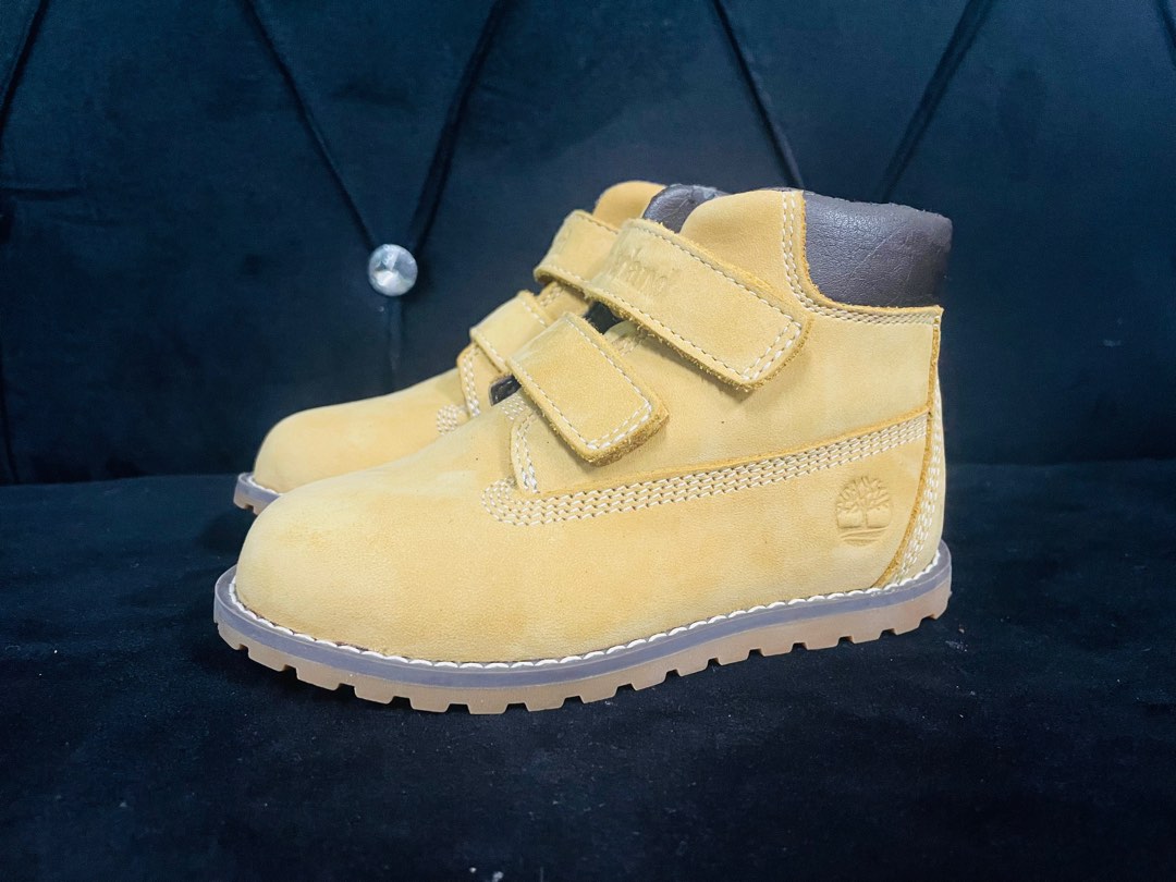 Timberland Boot Toddler HiCut Leather, Babies & Kids, Babies & Kids ...