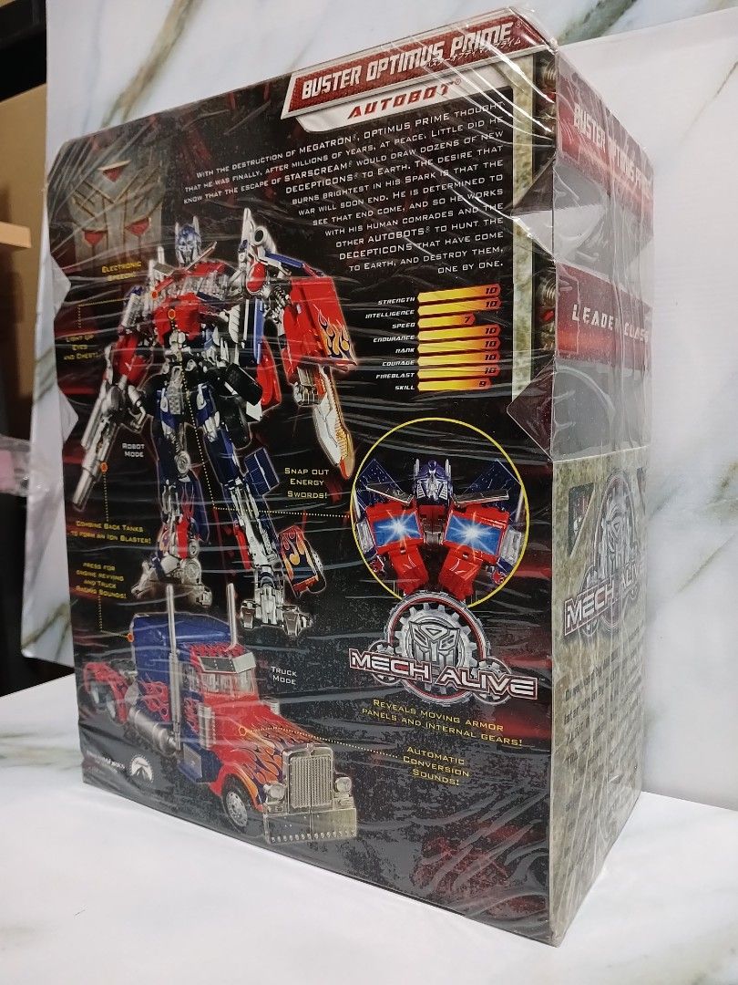 TRANSFORMERS ROTF BUSTER OPTIMUS PRIME LEADER CLASS TAKARA MISB ...