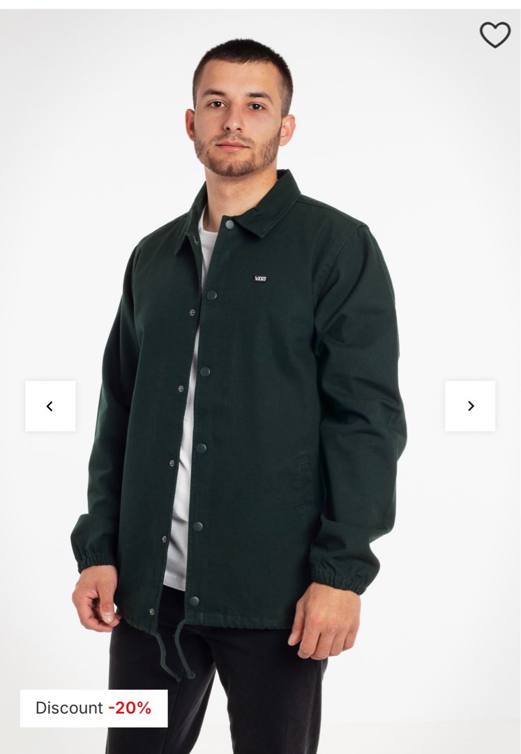 Vanz Torrey Skate Moss Green Coach Jacket, Men's Fashion, Coats ...