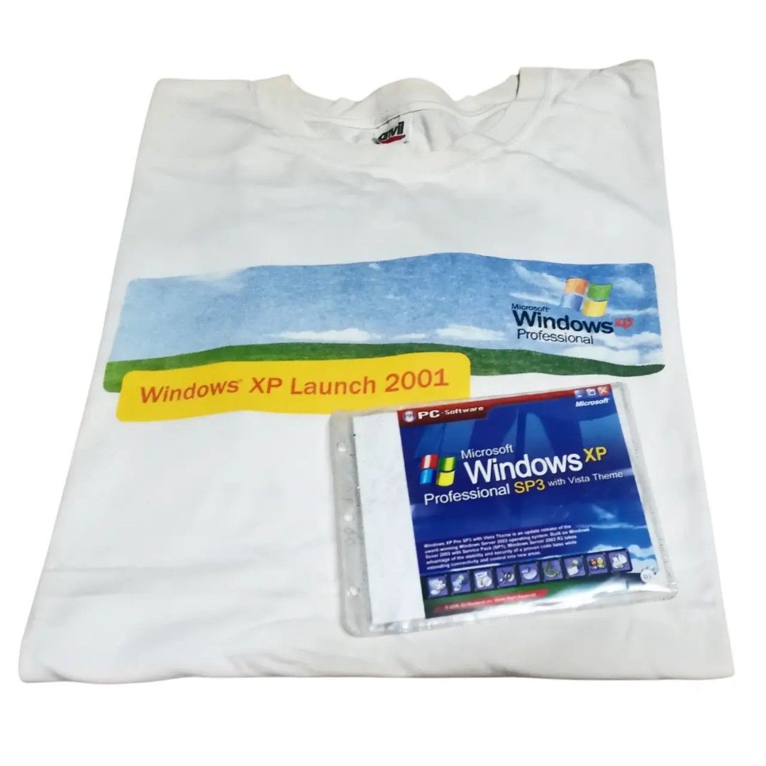 Vintage 00s Microsoft Windows XP Launch 2001., Men's Fashion ...
