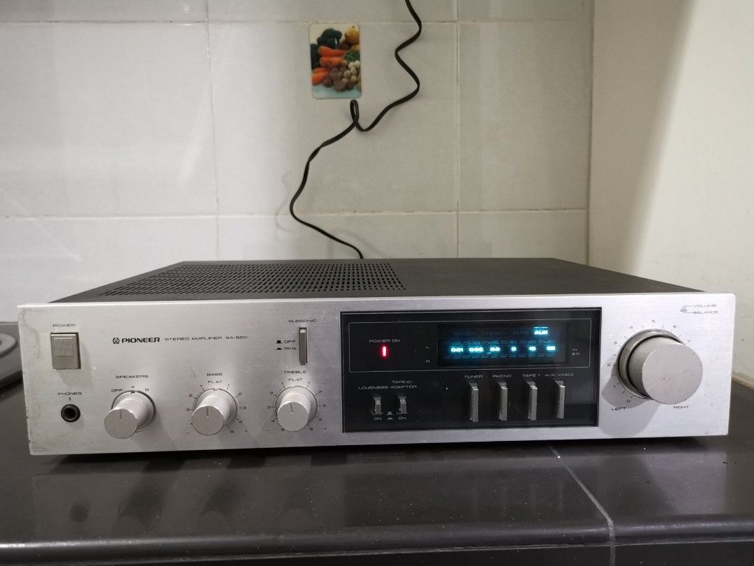 Vintage Pioneer SA-520 Stereo Integrated Amplifier with phono, Audio, Soundbars, Speakers ...