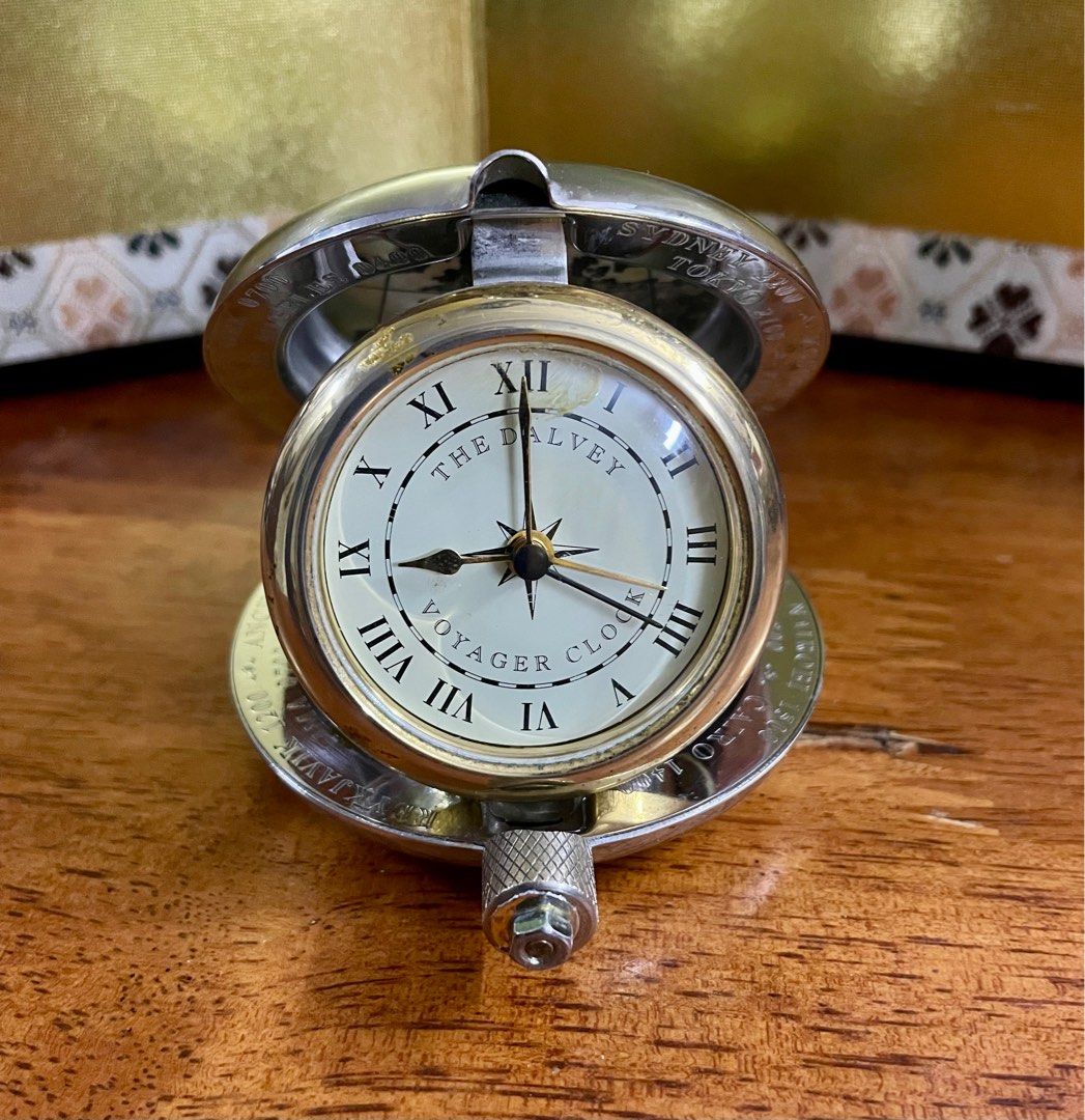 Vintage (RARE) Dalvey Quartz Voyager Travel Alarm Clock / Pocket Watch ...