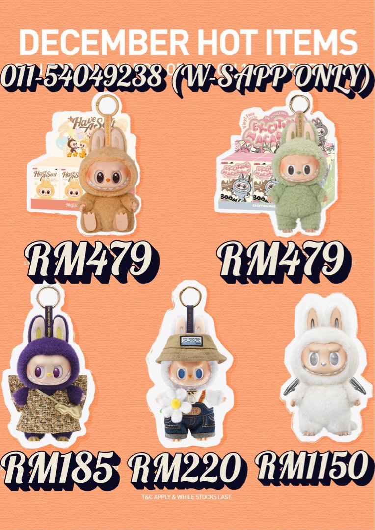 Want to sell ALL TYPES LABUBU CHEAP, Hobbies & Toys, Toys & Games on ...