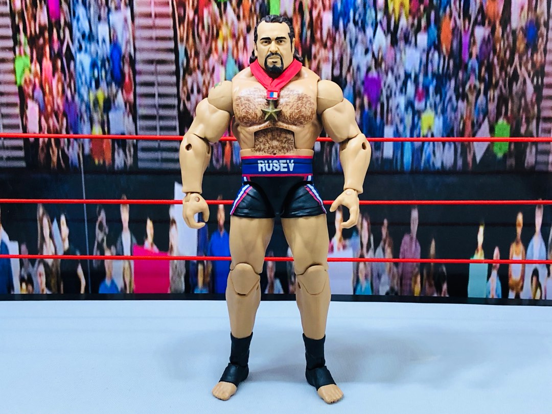 WWE Mattel Elite Rusev Wrestling Action Figure, Hobbies & Toys, Toys ...