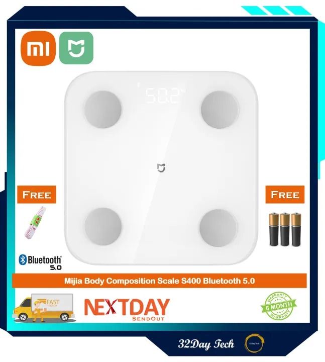 Xiaomi Mijia Body Composition Scale S400 Smart BodyFat Weight Weighing ...