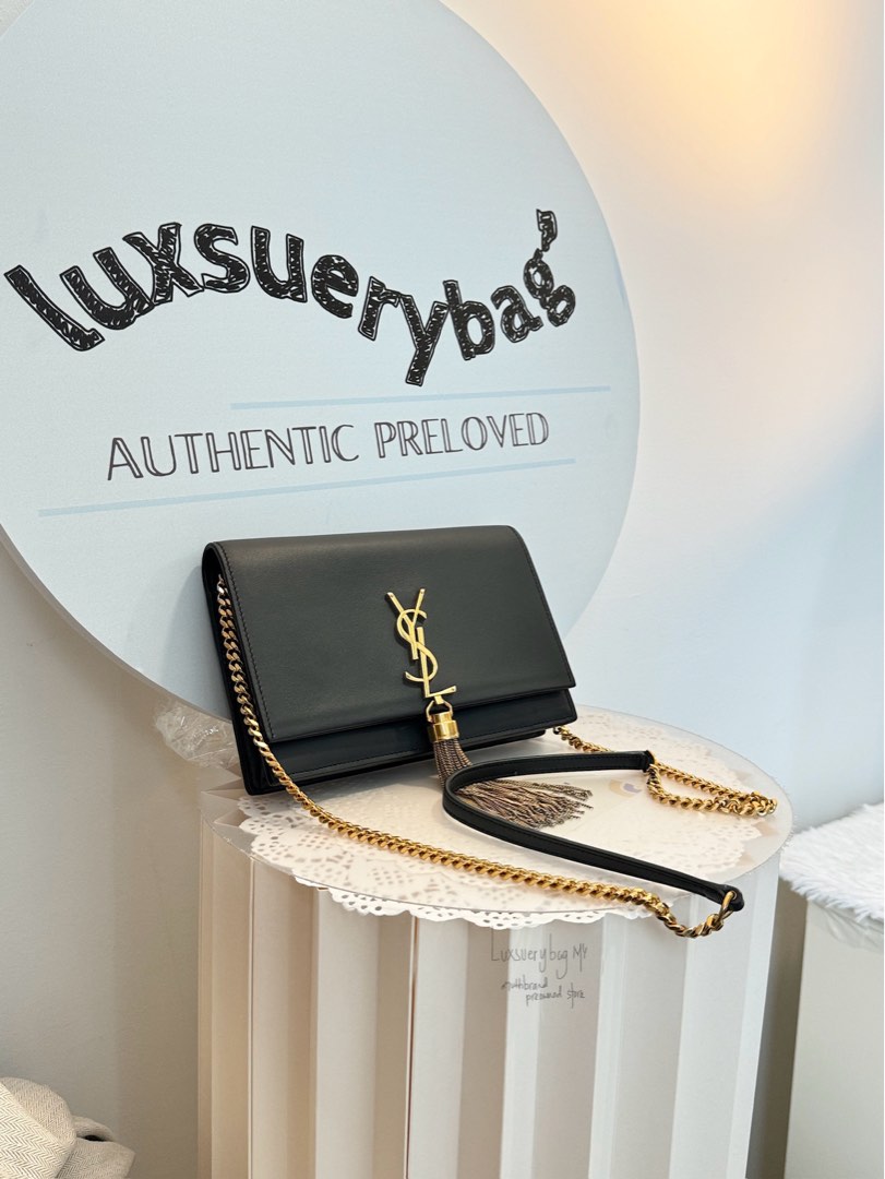 Ysl small kate woc DARK GREY, Women's Fashion, Bags & Wallets, Cross ...