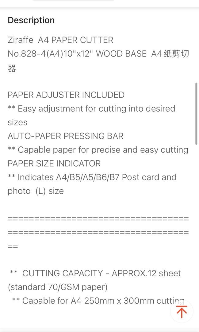 Ziraffe A4 Paper Cutter, Hobbies & Toys, Stationery & Craft, Craft ...
