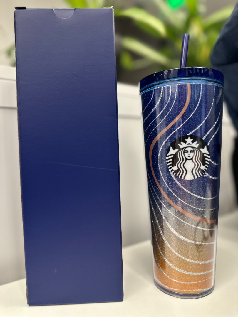 2025 Starbucks Indigo Cold Cup, Furniture & Home Living, Kitchenware ...