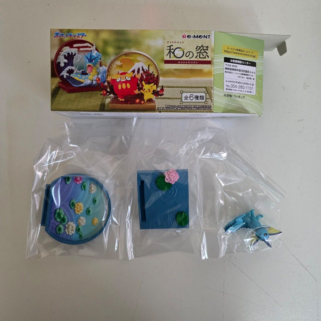 全新 日版 已開盒確認 Re-ment Pokemon Wanomado 和の窓 和風窗口場景 火紅不倒翁 比卡超 水伊貝 卡蒂狗 暴鯉龍 ...