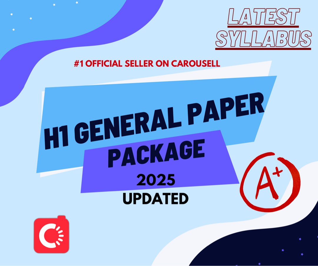 H1 General Paper Package GP (2025 A Level/RJC/NYJC/HCI Example Banks ...