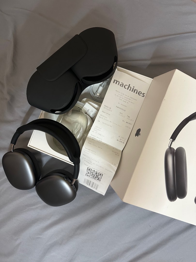 AIRPOD MAX ORIGINAL WITH MACHINE RECEIPT, Audio, Headphones & Headsets ...