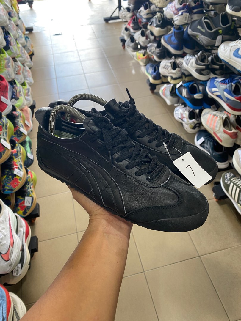 ASIC ONITSUKA TIGER ALL BLACK, Men's Fashion, Footwear, Sneakers on ...