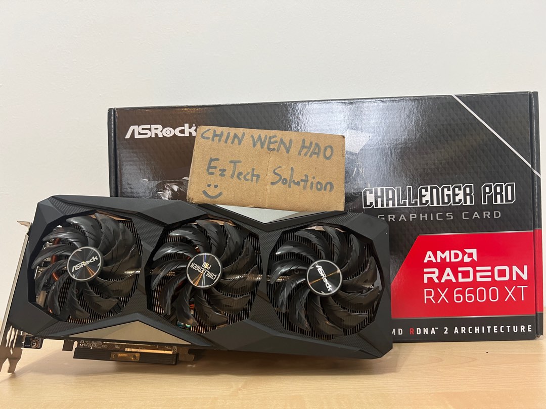 ASROCK CHALLENGER PRO RX6600 XT 8GB, Computers & Tech, Parts ...