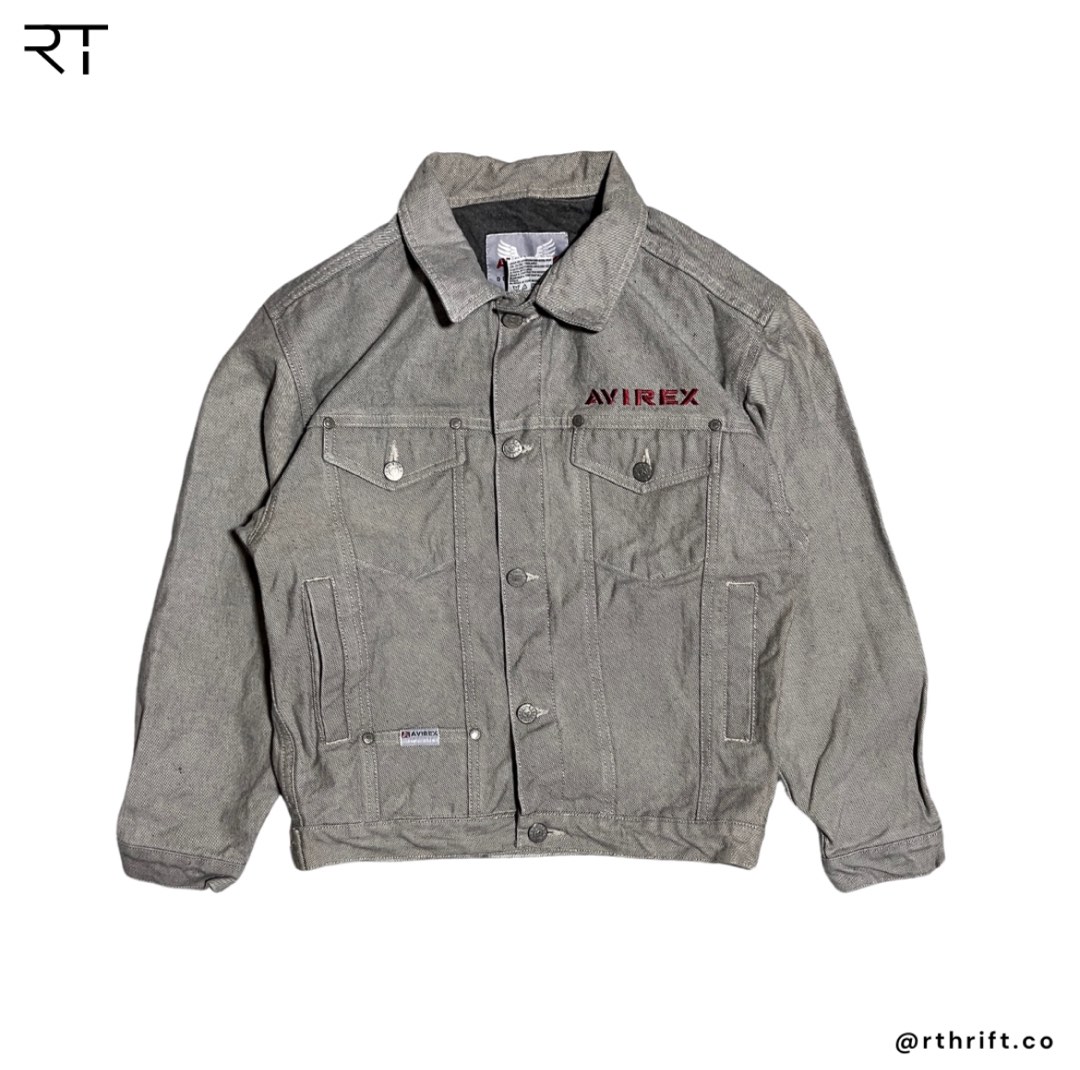 Avirex Denim Jacket, Men's Fashion, Coats, Jackets and Outerwear on ...