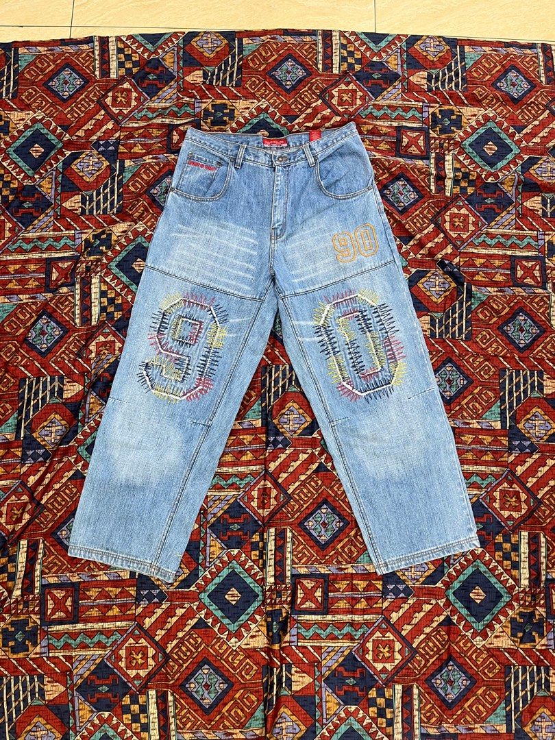 Baggy y2k ruff n tuff, Men's Fashion, Bottoms, Jeans on Carousell