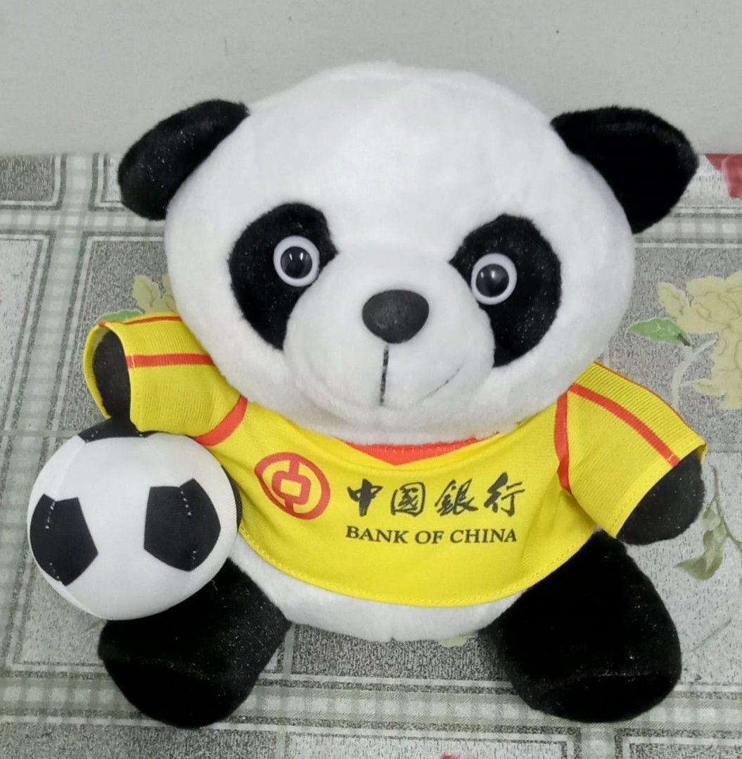 BANK OF CHINA Panda Bear Mascot (Malaysia Edition) Plushy Toy, Hobbies ...