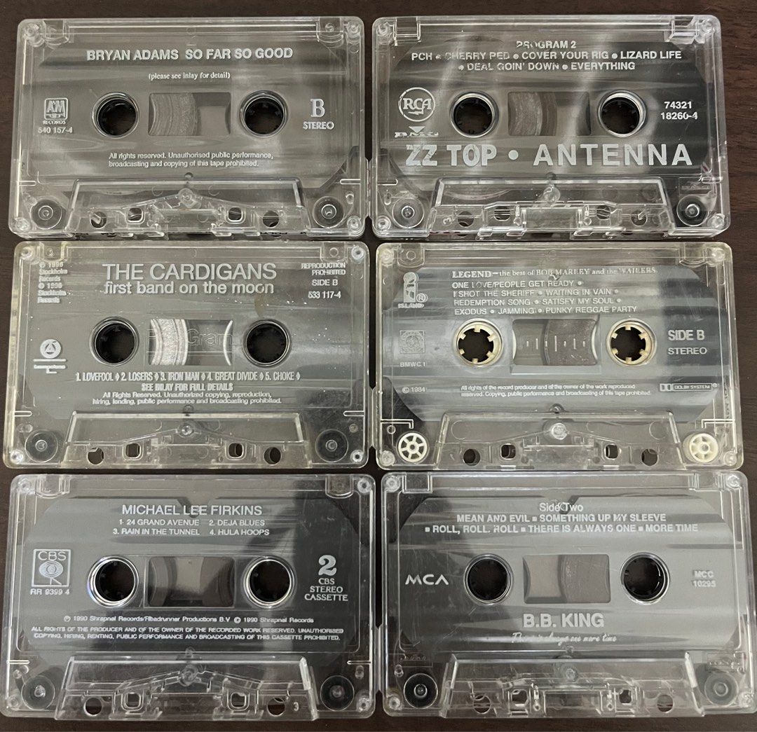 Bob Marley BB King Michael Lee firkins The Cardigans Bryan Adams ZZ Top ...