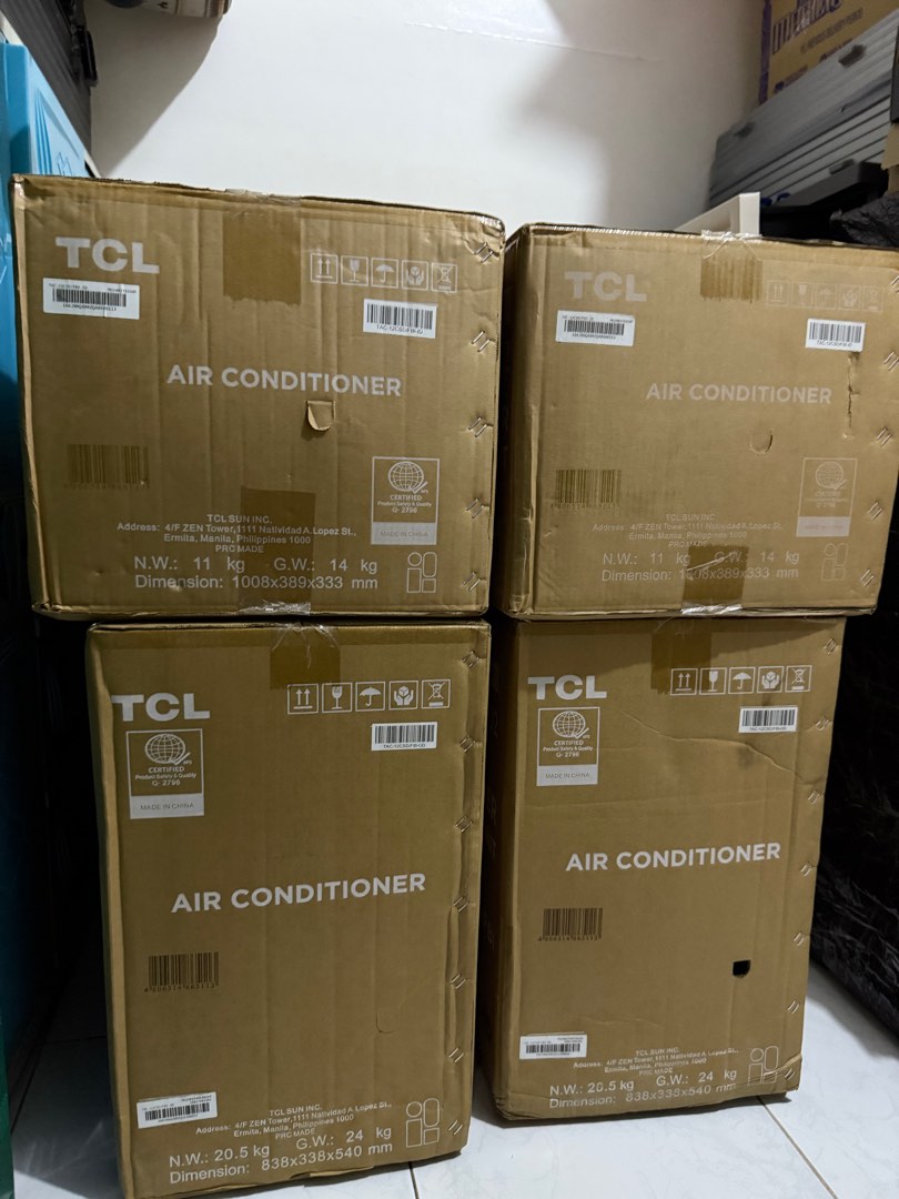 [Brand New SEALED] TCL 1.5HP Inverter Split-type Air Conditioner - TAC-12CSD/FBI Aircon, TV ...