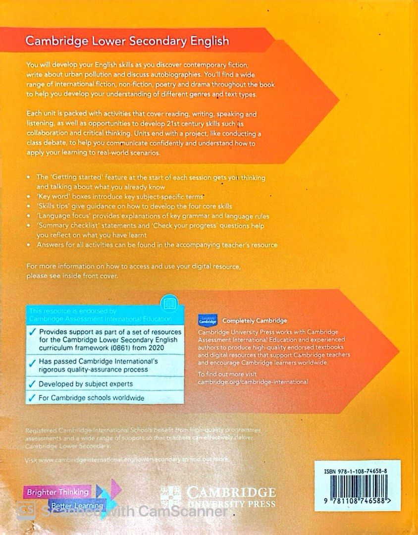 Cambridge Lower Secondary English Learner's Book 7 with Digital Access, Hobbies & Toys, Books ...