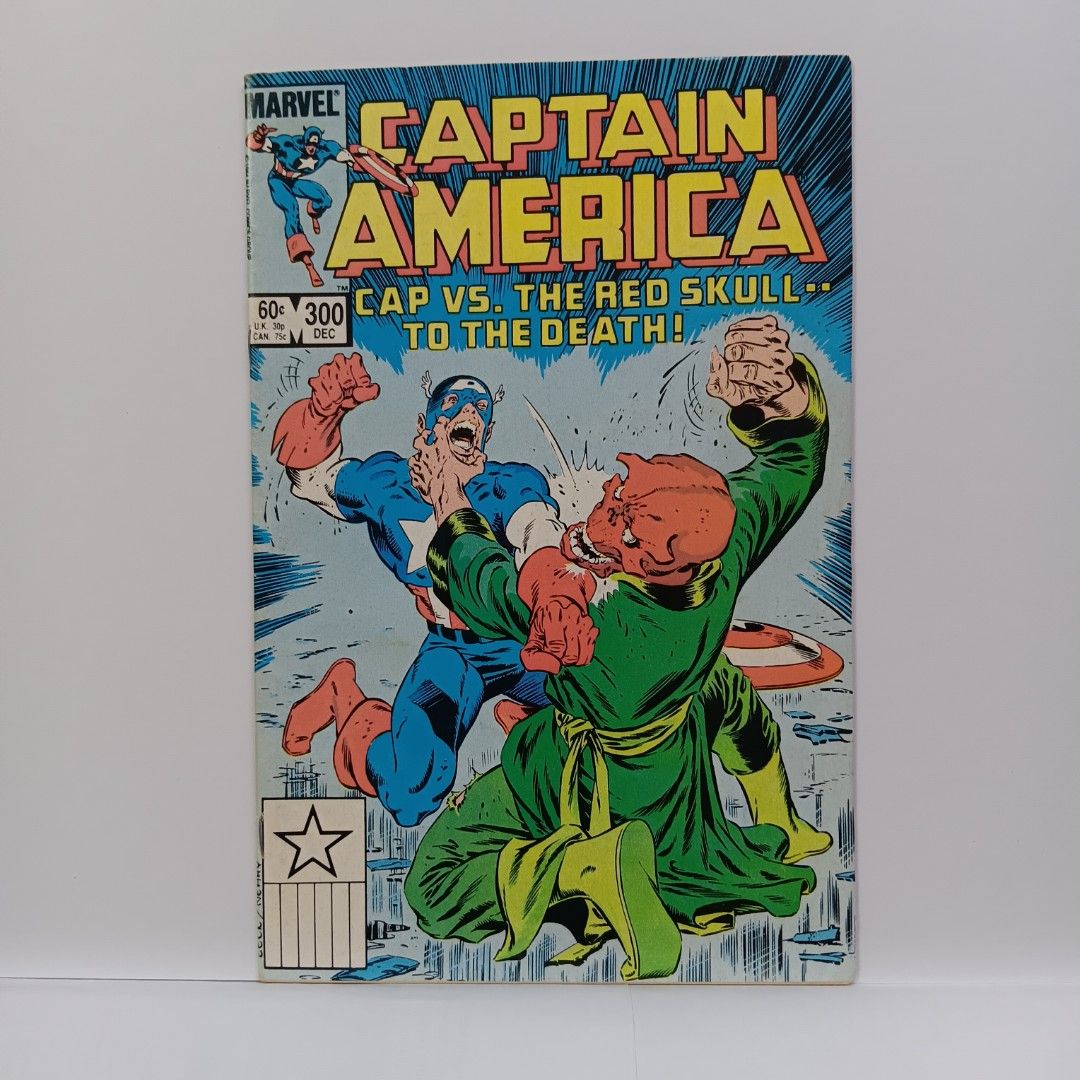 Captain America 300 1984 Vg Fn Cap Vs Red Skull Cover By Mike Zeck