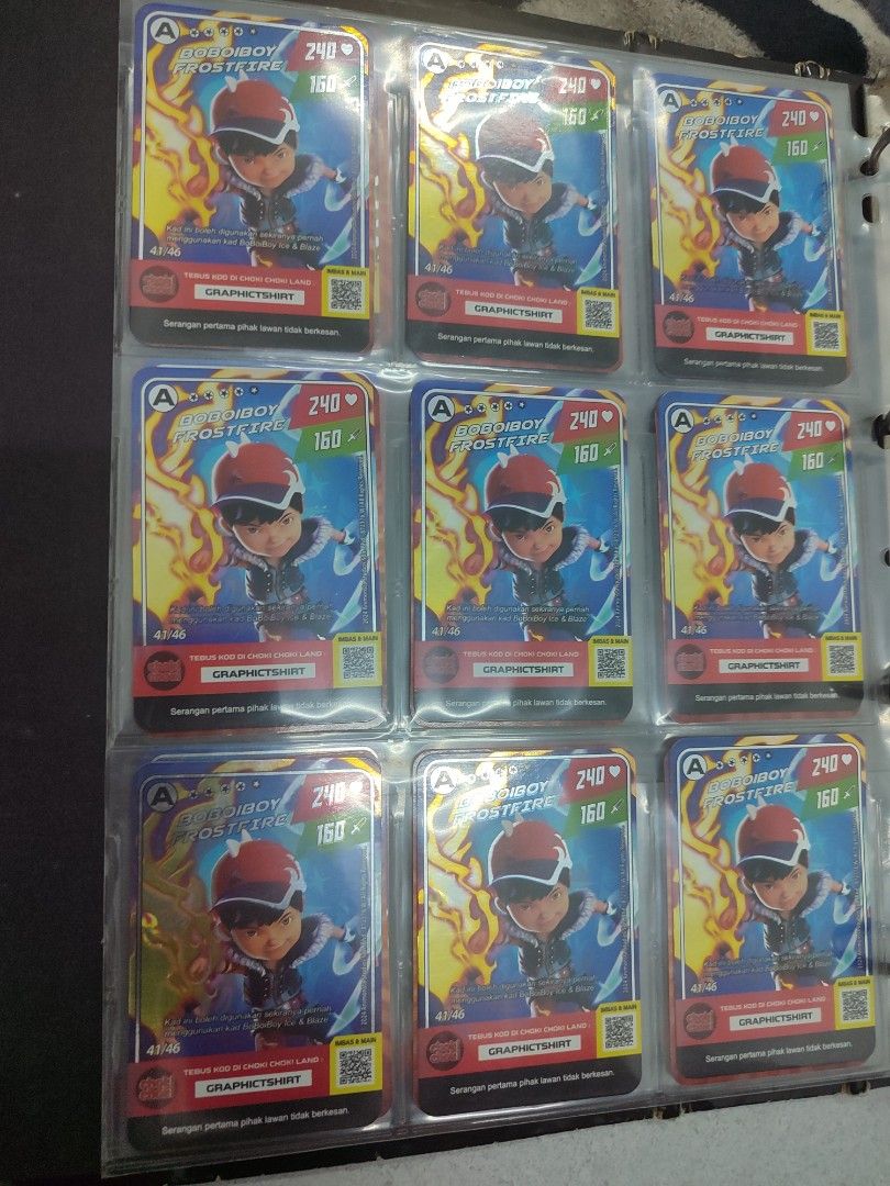 Card boboiboy coki2, Hobbies & Toys, Toys & Games on Carousell