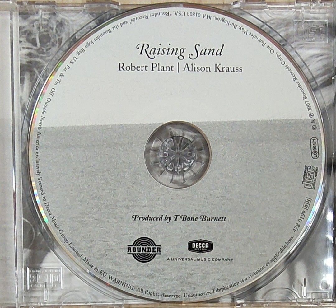 CD 2007 Robert Plant + Alison Klauss - Rising Sand, Hobbies & Toys ...
