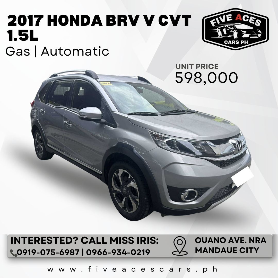 cebu 2017 Honda BRV V CVT 1.5L Automatic Transmission 68tkms only Auto ...