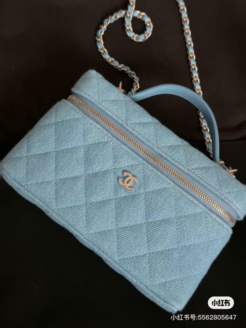 Chanel 25C LP 牛仔布, 名牌, 手袋及銀包 - Carousell