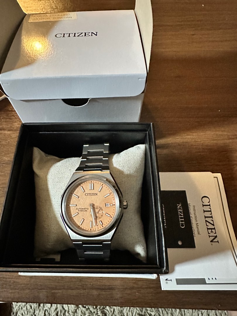 Citizen Forza / Zenshin NJ0180-80Z Salmon Super Titanium, Men's Fashion ...