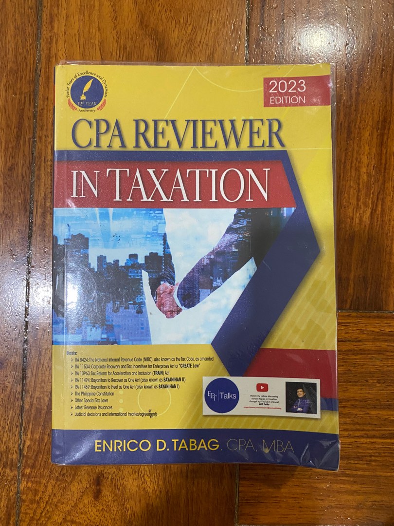 CPA Reviewer in Taxation 2023 Tabag, Hobbies & Toys, Books & Magazines ...