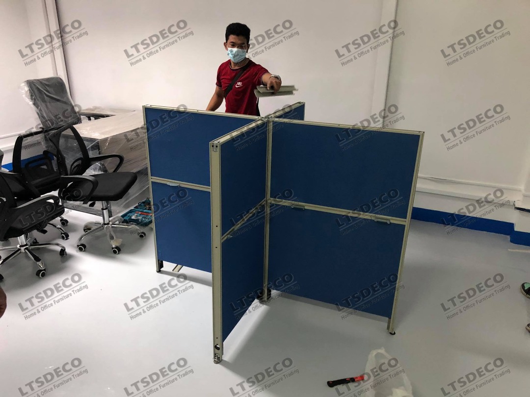 Cross type workstation cubicle \ Office partition \ Office furniture ...