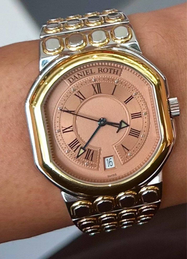 RARE DANIEL ROTH LE SENTIER STEEL AND YELLOW GOLD Watch only , Luxury ...