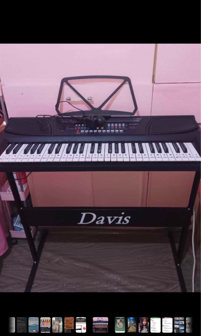 Davis D-201 Keyboard Piano with Stand And Sticker SALE! NEGOTIABLE ...