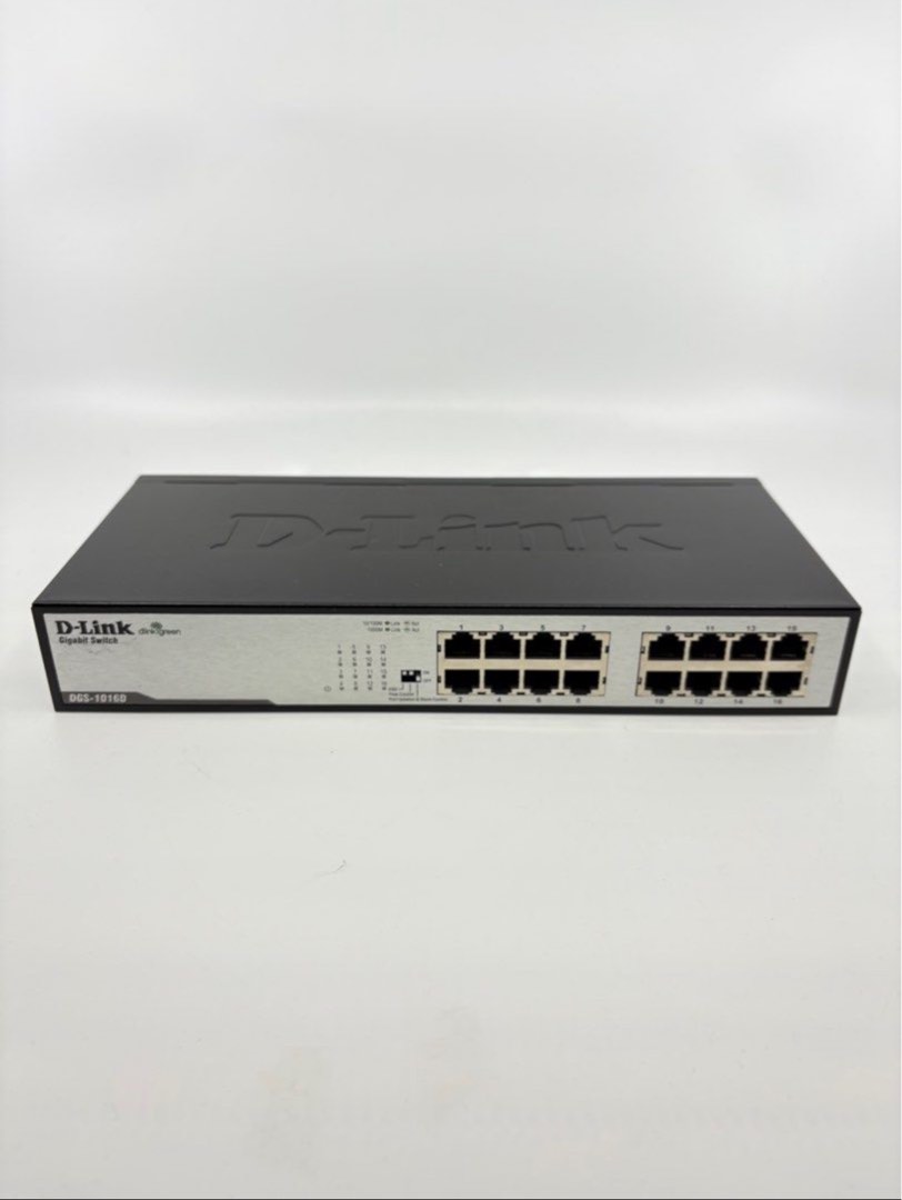 DLink 16-Port Gigabit Unmanaged Switch DGS-1016D, Computers & Tech ...