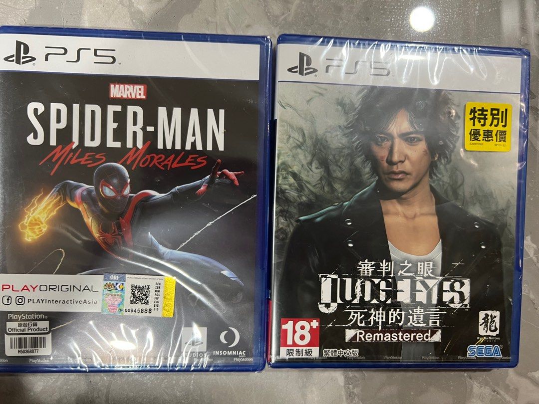 Eng/chi ver both (Free shipping) ps5 PlayStation 5 new game spider man miles and judge eyes ...