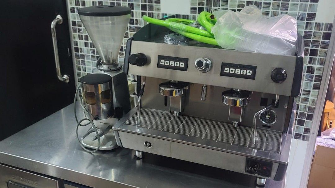 Espresso Coffee Machine Grimac 2gh and Coffee Grinder Mazer Lux ...