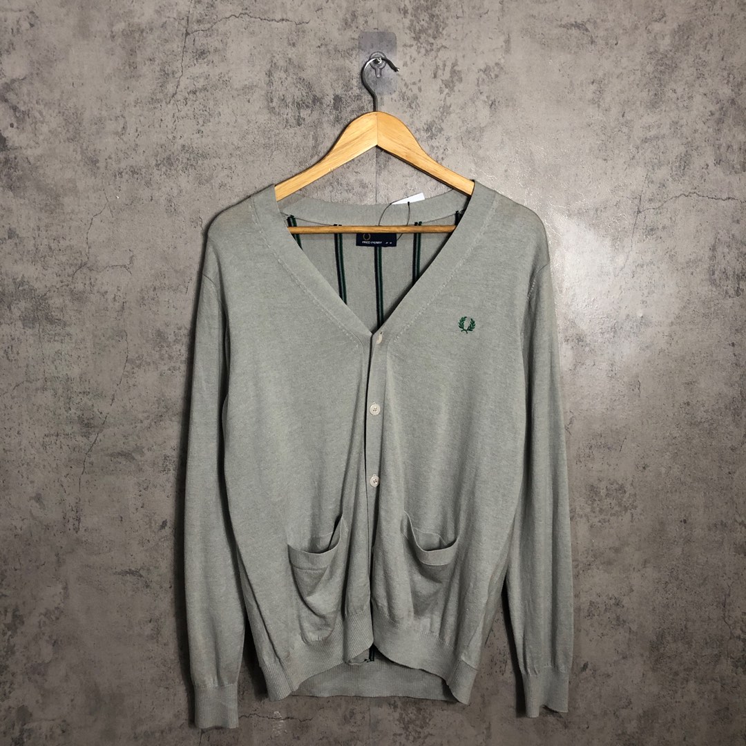 Fred Perry Cardigan Japan, Men's Fashion, Activewear on Carousell