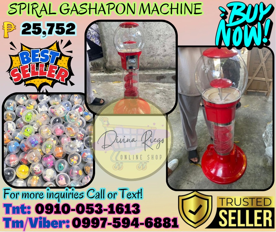 GASHAPON COIN OPERATED VENDING MACHINE, Commercial & Industrial ...