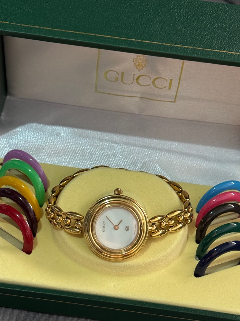 Gucci Bezel Ring Vintage Watch, Luxury, Watches on Carousell