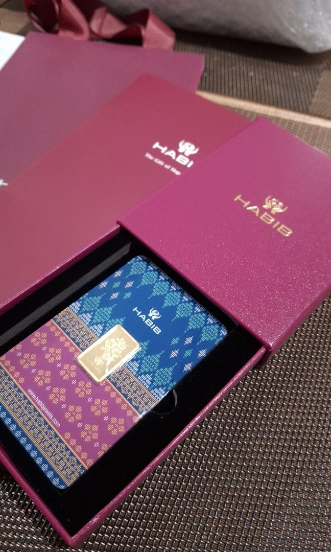 Habib gold bar - 2.5g, Luxury, Accessories on Carousell