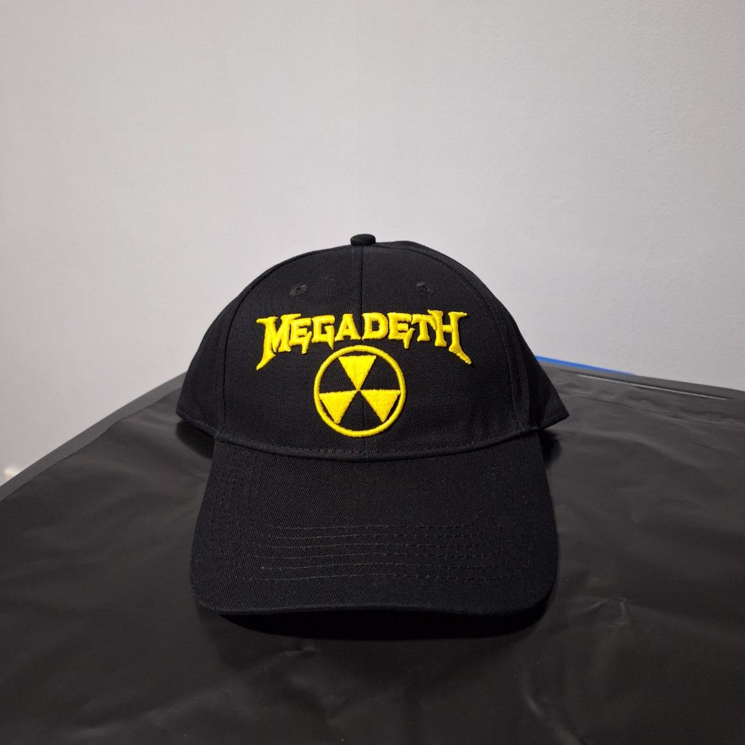 Hazard logo Megadeth curve cap/hat by Rock Off, Men's Fashion, Watches ...