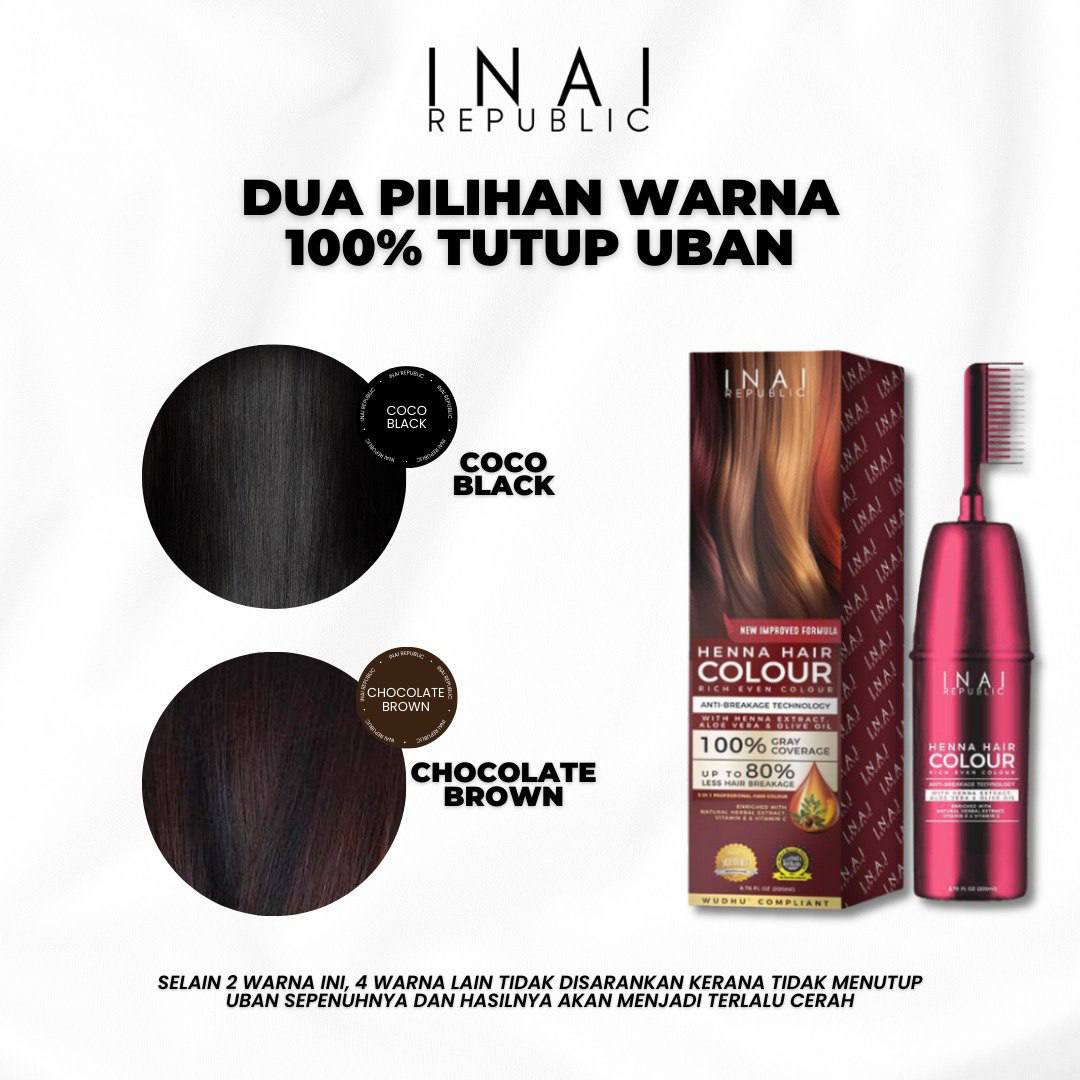 Inai Republic Henna Hair Color (Cover grey hair | Wudhu Friendly | Lab ...