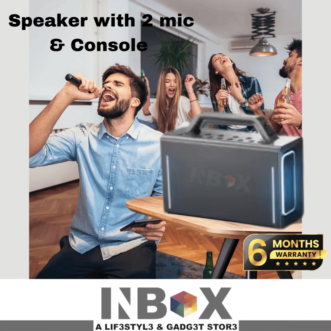 IN-BOX W0006 Speaker with 2 mic & Console (6 months warranty), Audio ...