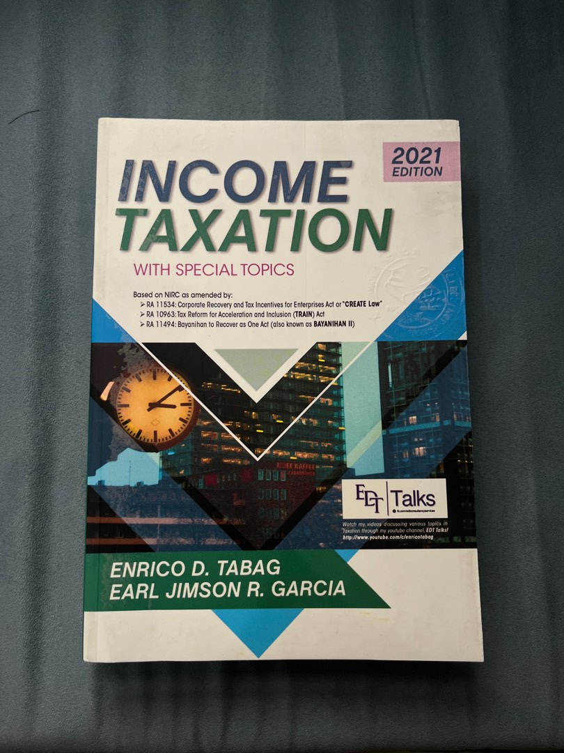 Income Taxation by Tabag & Garcia (2021 edition), Hobbies & Toys, Books & Magazines, Textbooks ...